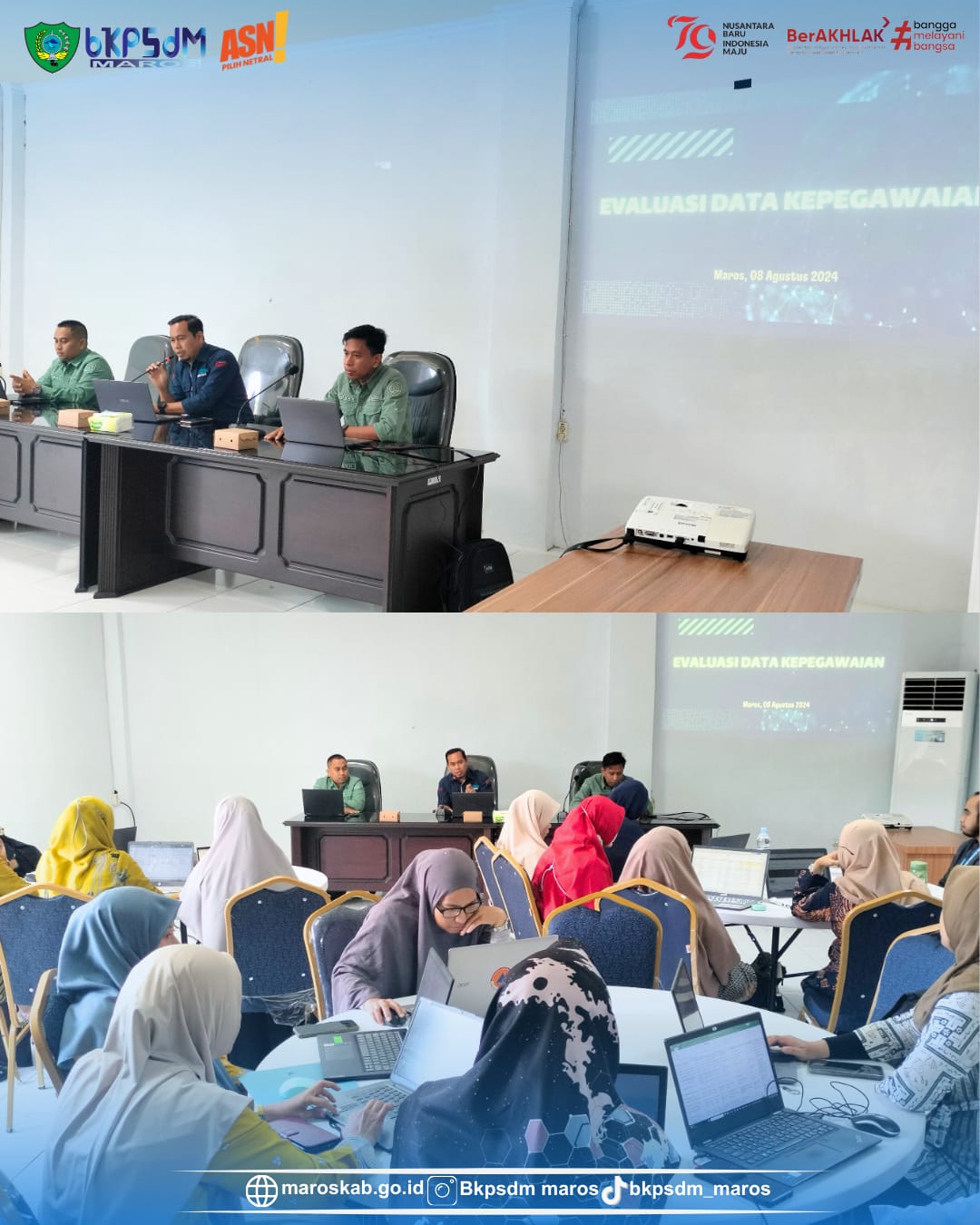 KEGIATAN EVALUASI DATA KEPEGAWAIAN MELALUI APLIKASI SIMASN - PPID ...